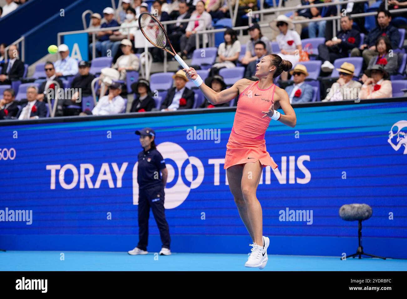 Tokyo, Japan. 27th Oct, 2024. Qinwen Zheng (CHN) Tennis : Singles Final ...