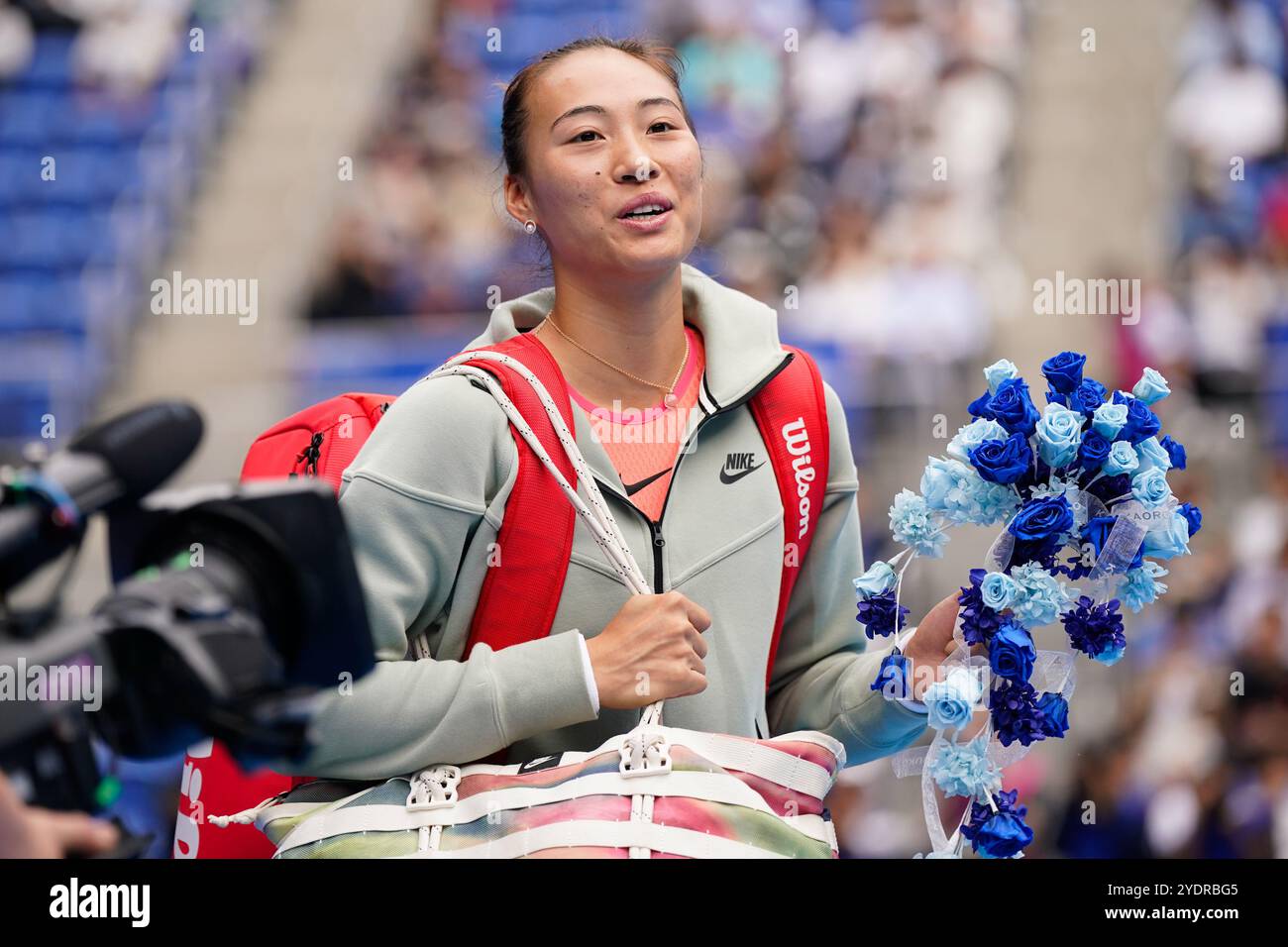 Tokyo, Japan. 27th Oct, 2024. Qinwen Zheng (CHN) Tennis : Singles Final ...
