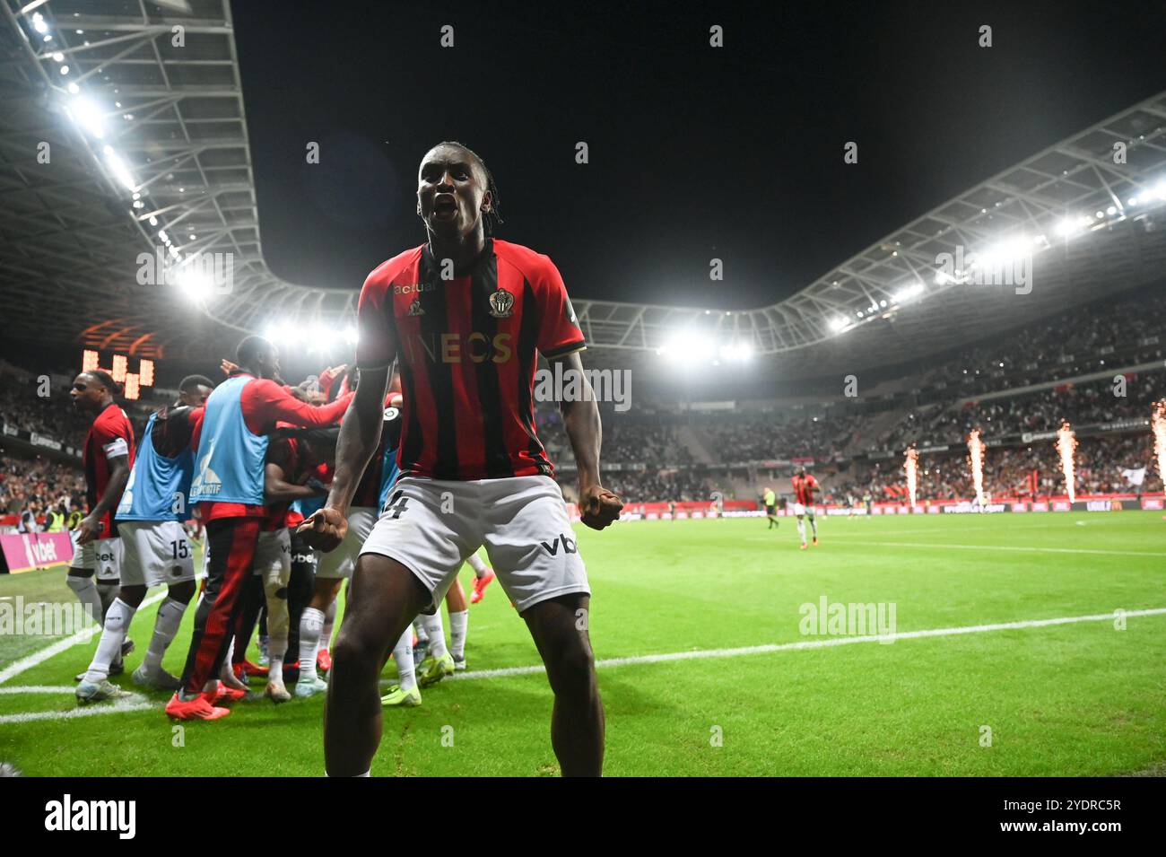 64 Moise BOMBITO (ogcn) during the Ligue 1 MCDonald's match between ...