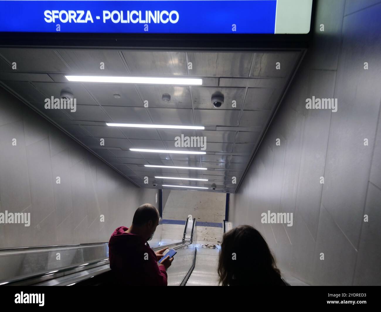 New station of the blue metro line recently inaugurated in ...