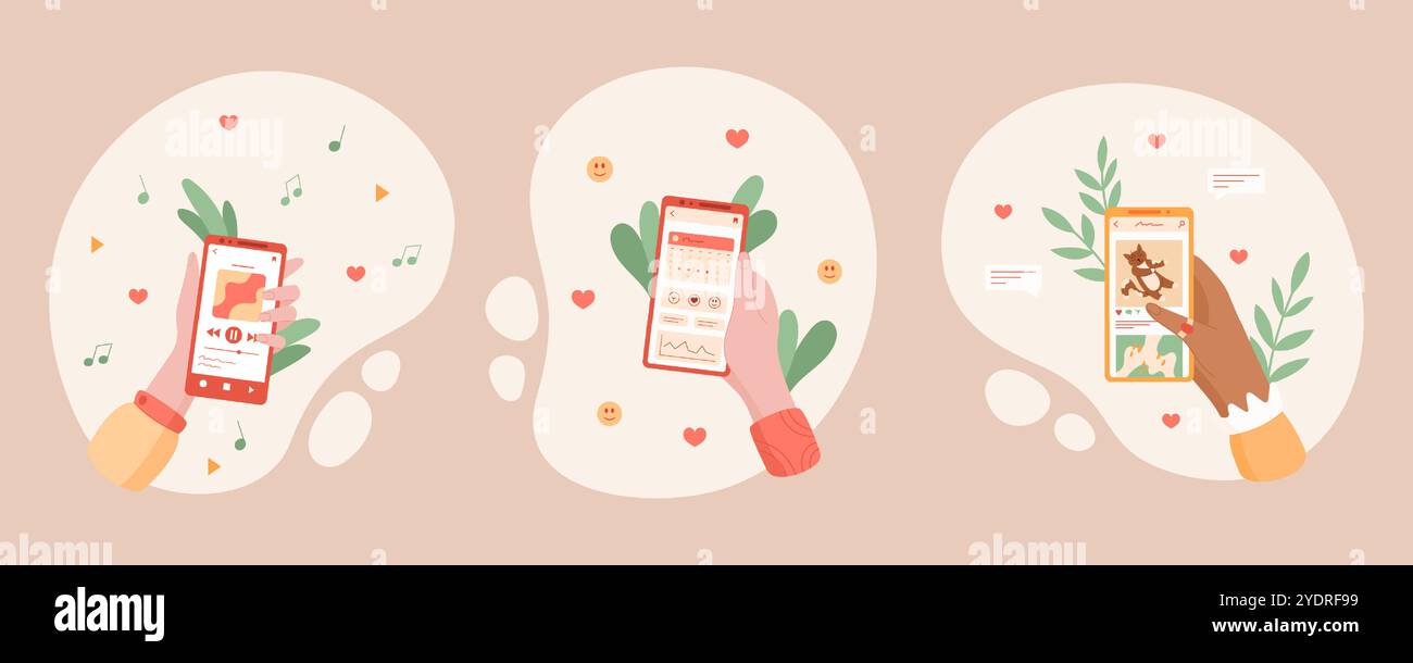 Touchscreen gesture vector hi-res stock photography and images - Alamy