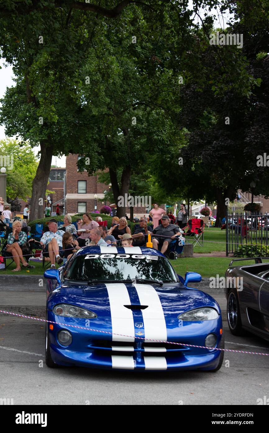 This blue 1996 Dodge Viper GTS is on display as part of the Fast and ...