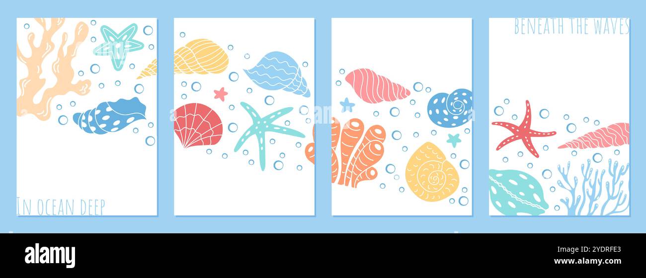 Algae under sea waves Stock Vector Images - Alamy