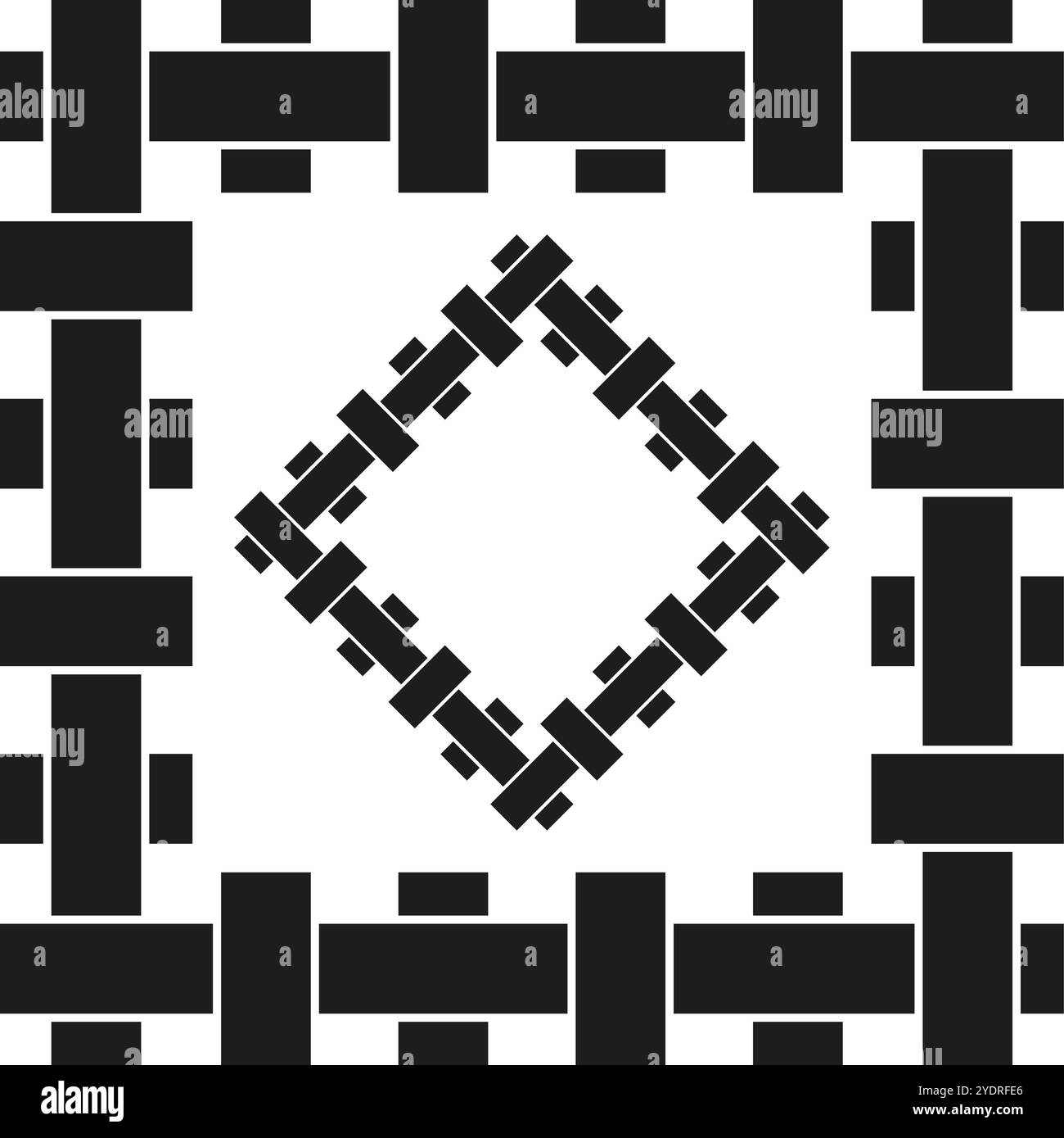 Geometric pattern frame. Abstract design shape. Modern decorative ...