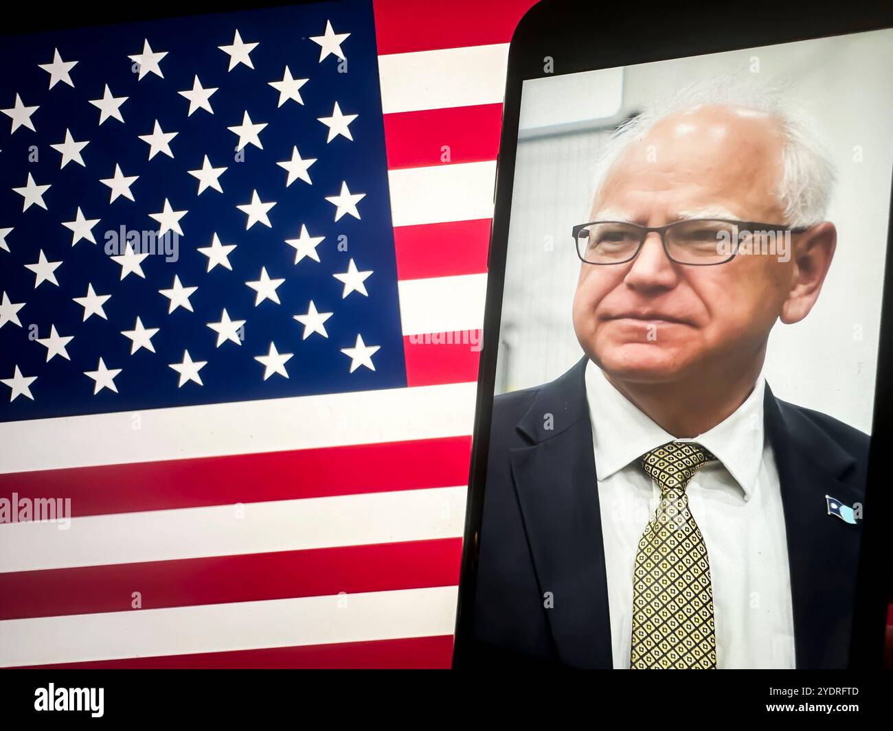 October 28, 2024: A photo illustration depicting a an official ...