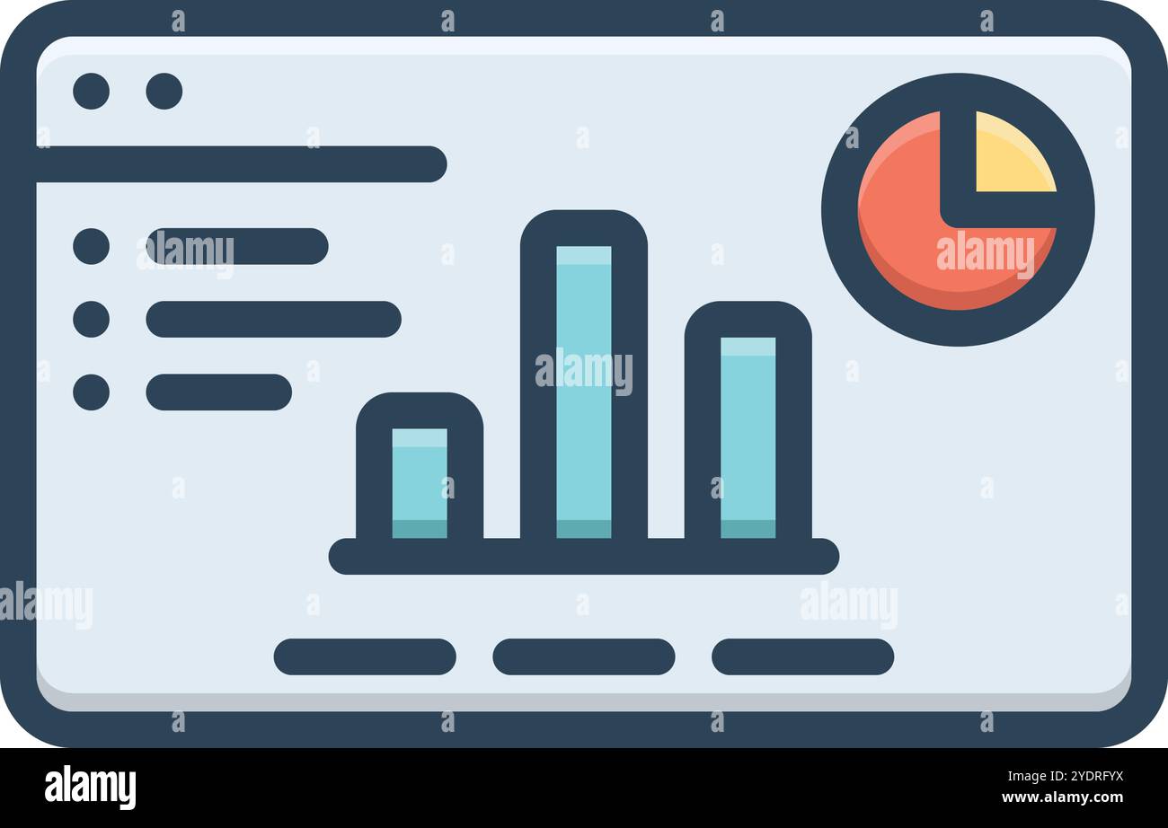 Icon for slides, graph Stock Vector Image & Art - Alamy