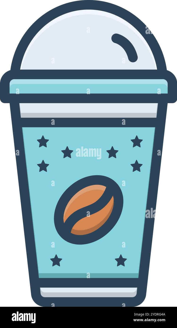 Cold brew coffee iced Stock Vector Images - Alamy