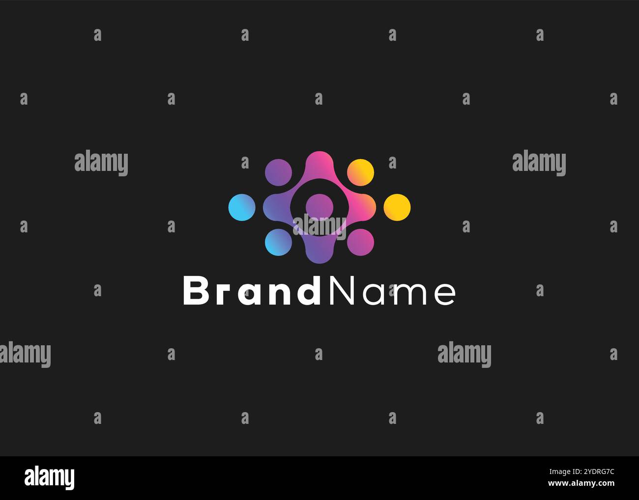 Minimalist futuristic logo Stock Vector Images - Alamy