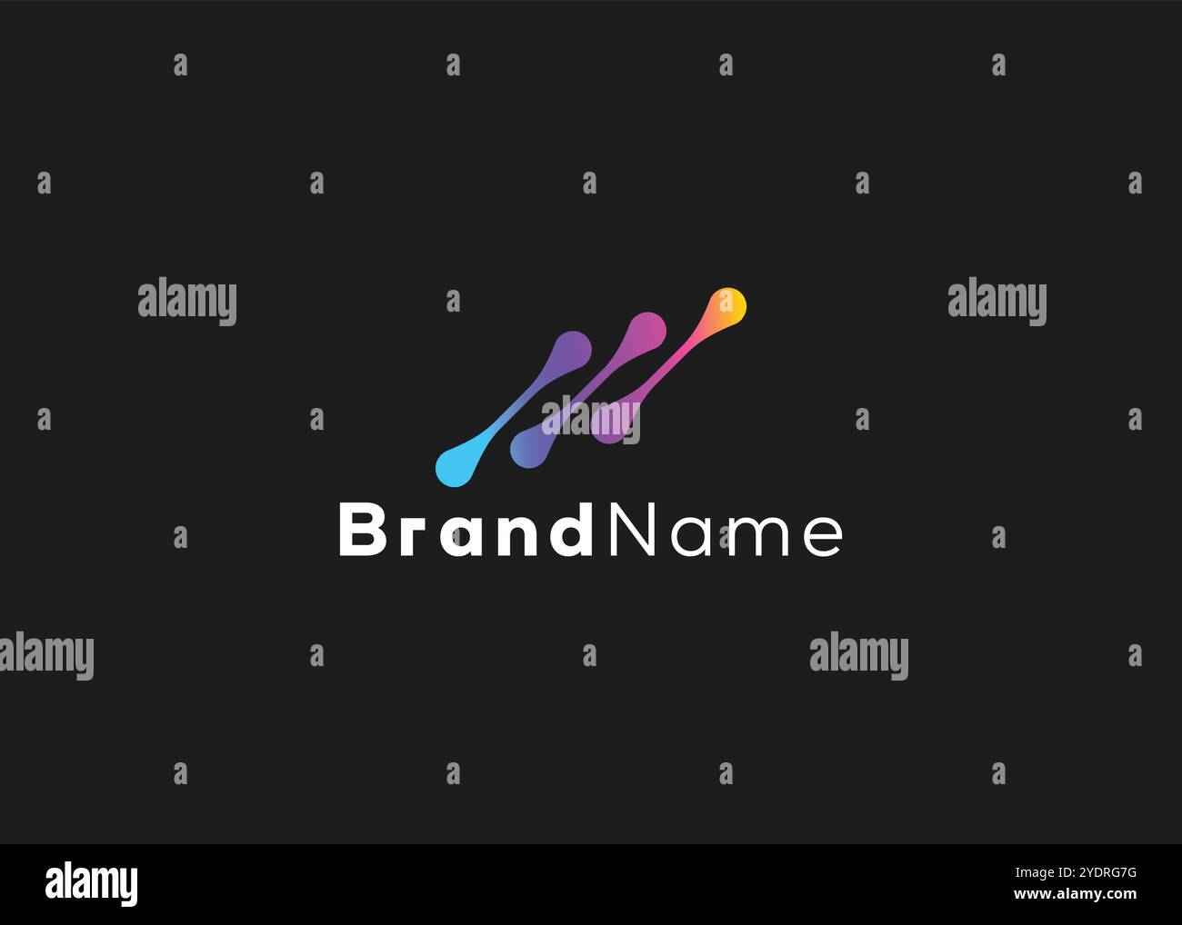 Minimalist technology logo. Modern style business futuristic tech logo ...