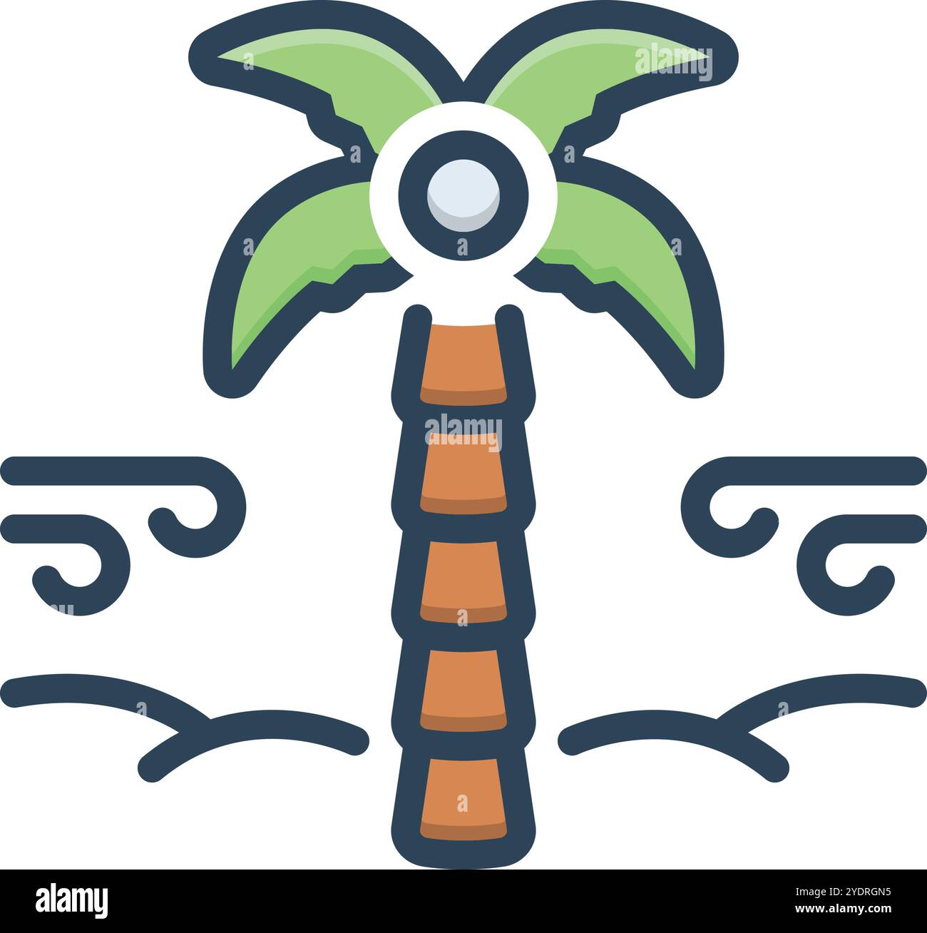 Unbranched evergreen tree Stock Vector Images - Alamy