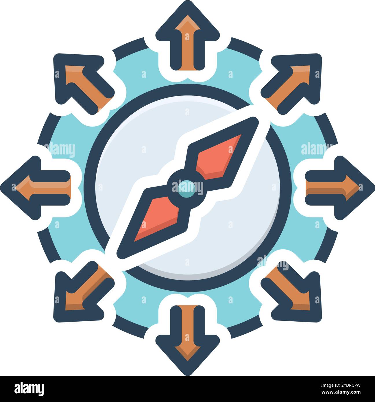 Icon for orientation, compass Stock Vector Image & Art - Alamy