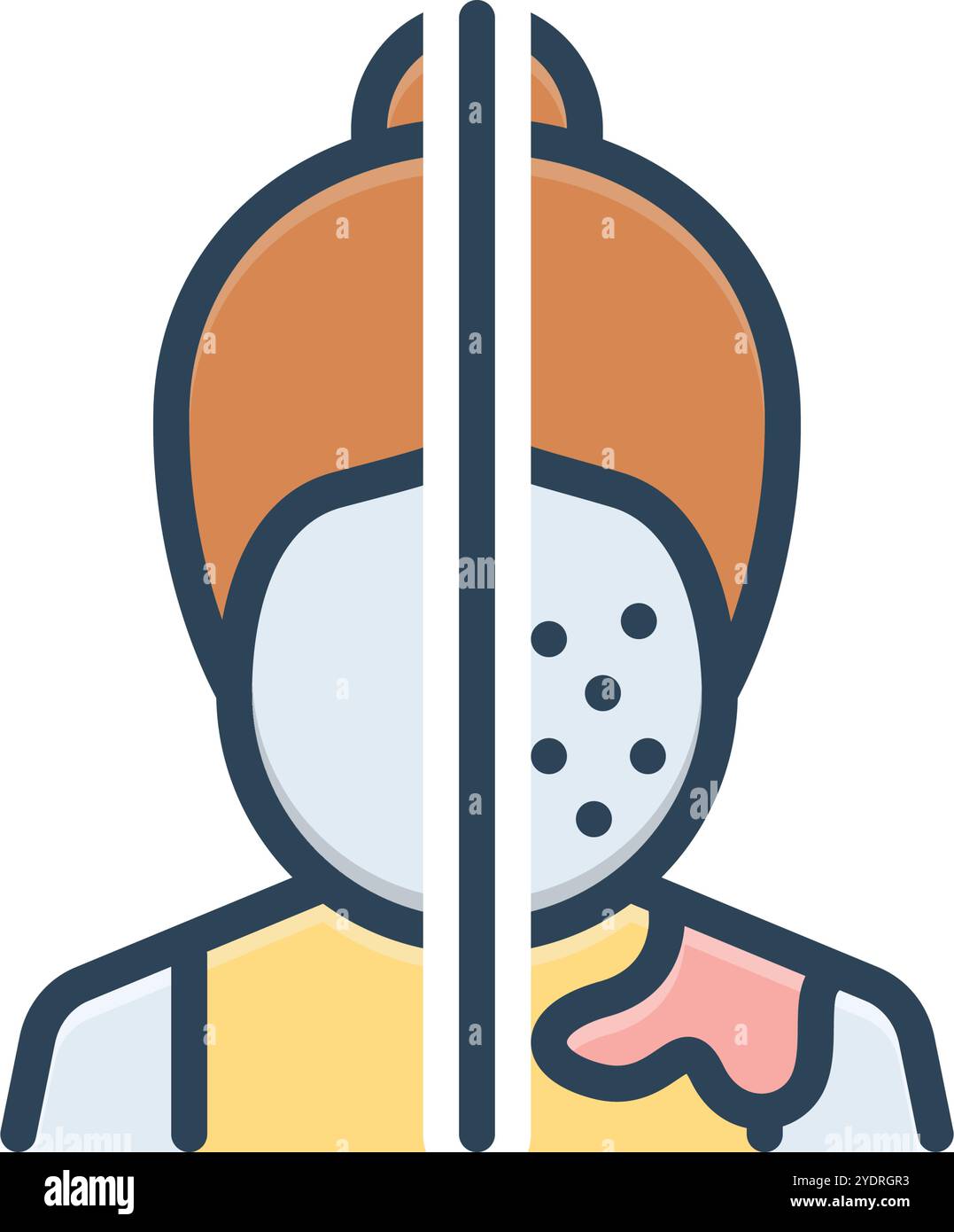 Skin sun damage Stock Vector Images - Alamy