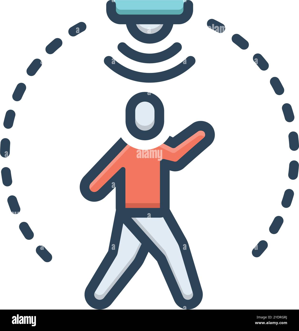 Motion sensor icon vector vectors Stock Vector Images - Alamy