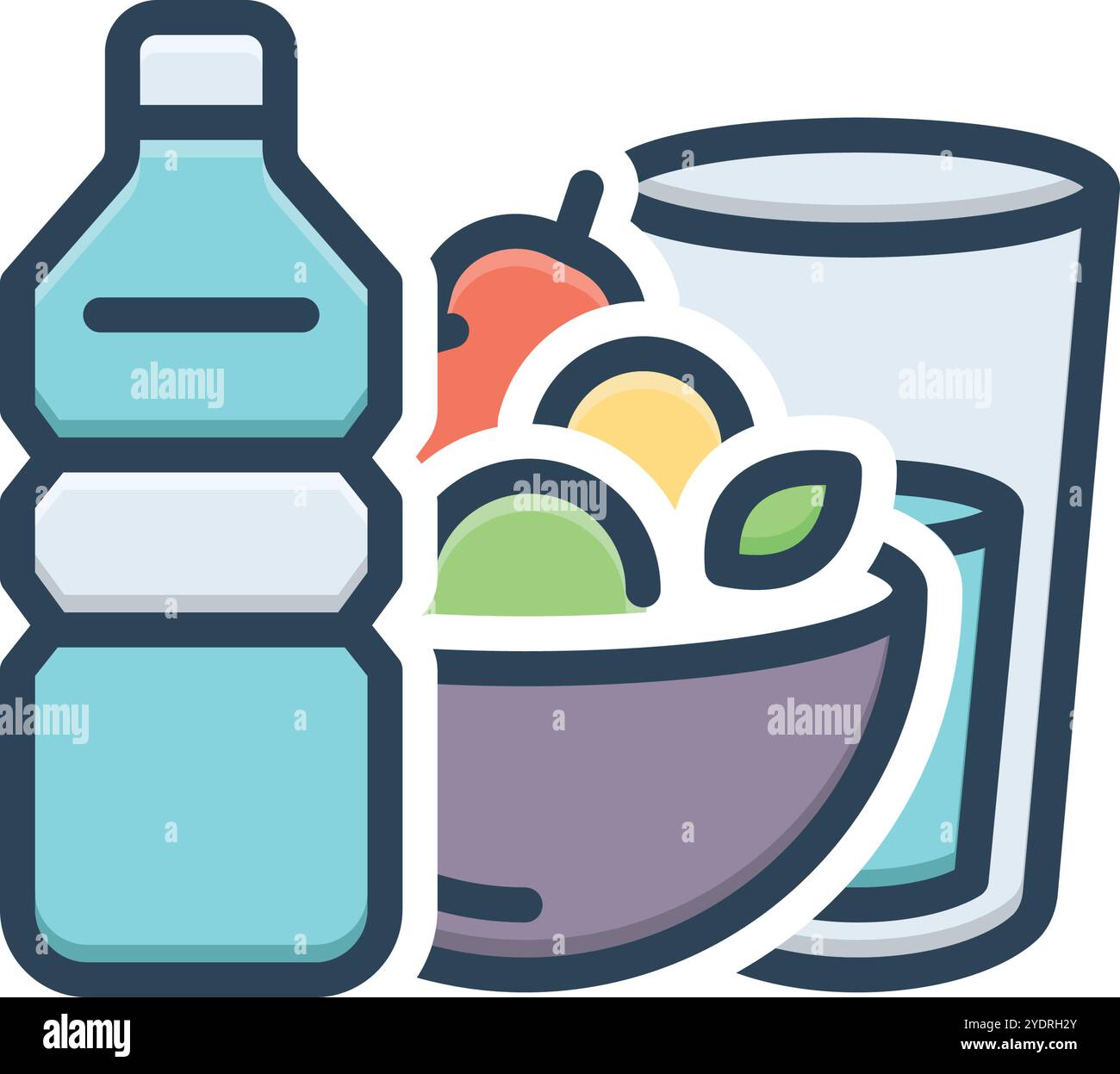 Icon for water rich food, water Stock Vector Image & Art - Alamy
