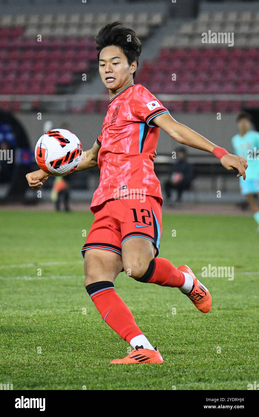 Dalian, China. 27 October, 2024. KIM MINCHAN of Korea Republic during ...