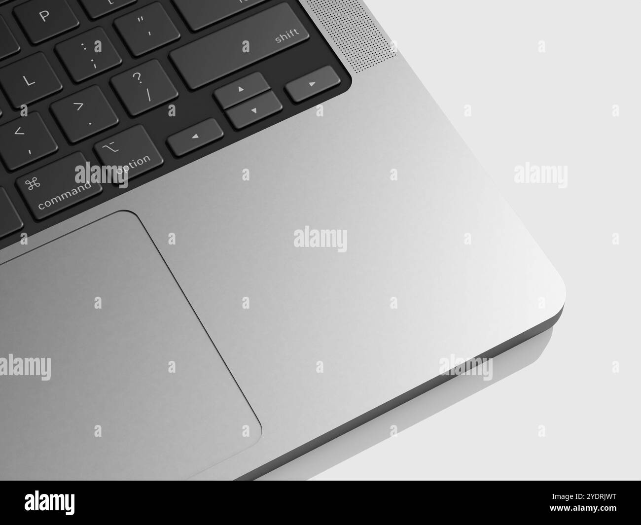 Blank Laptop Keyboard Mockup 3D Render Stock Photo - Alamy