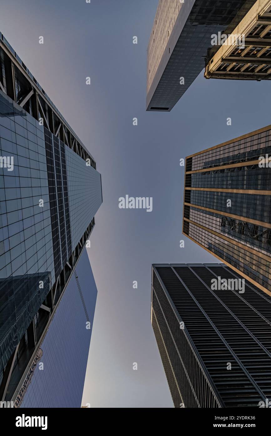 Modern city building. Skyscraper in metropolis city. City downtown ...