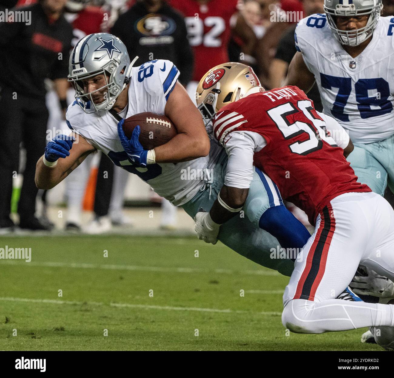Santa Clara, United States. 27th Oct, 2024. Dallas Cowboys tight end ...