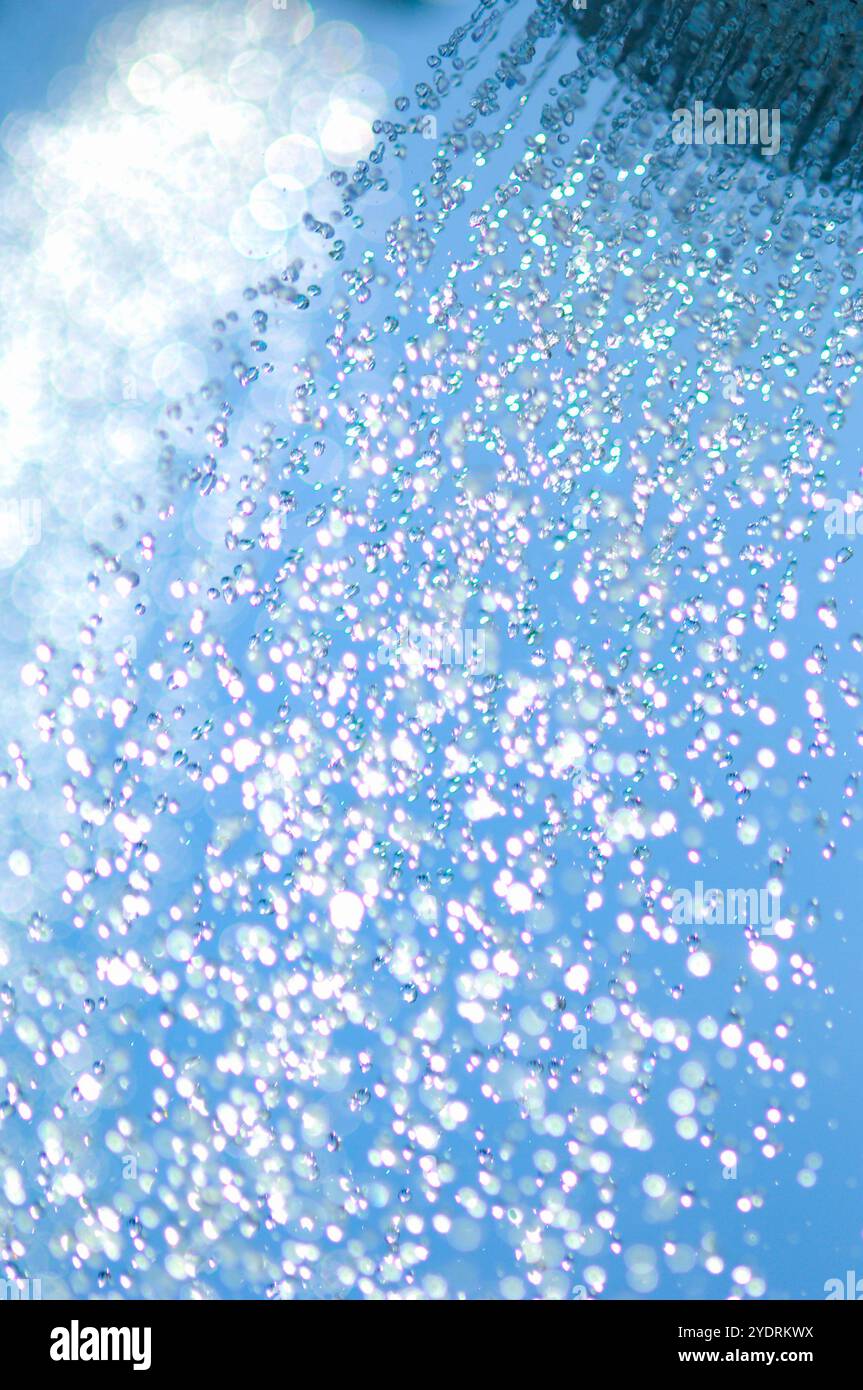 Splash of water from shower Stock Photo - Alamy