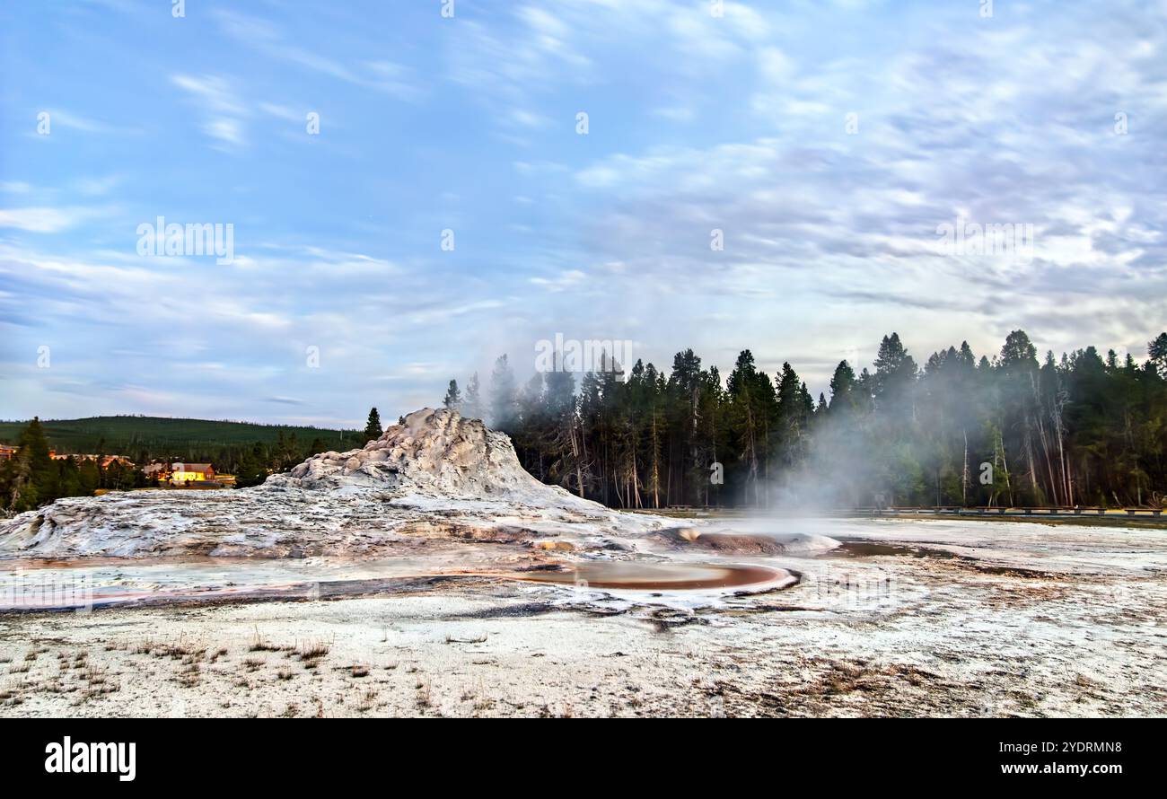 Castle Geyser in a Resting Phase Between Eruptions, Yellowstone ...