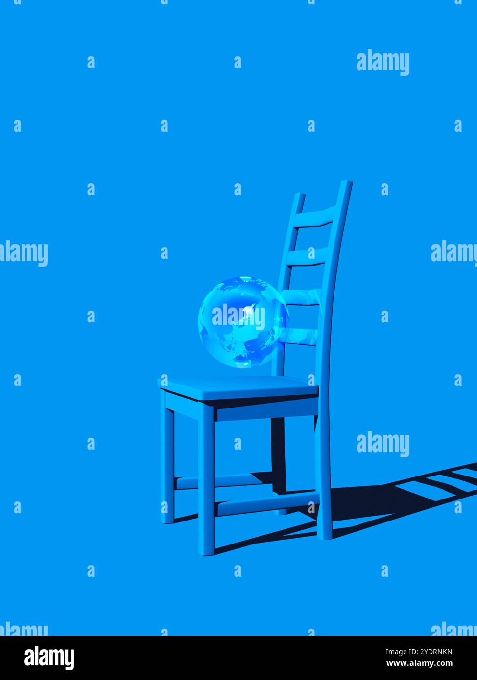 Chair and earth Stock Photo - Alamy