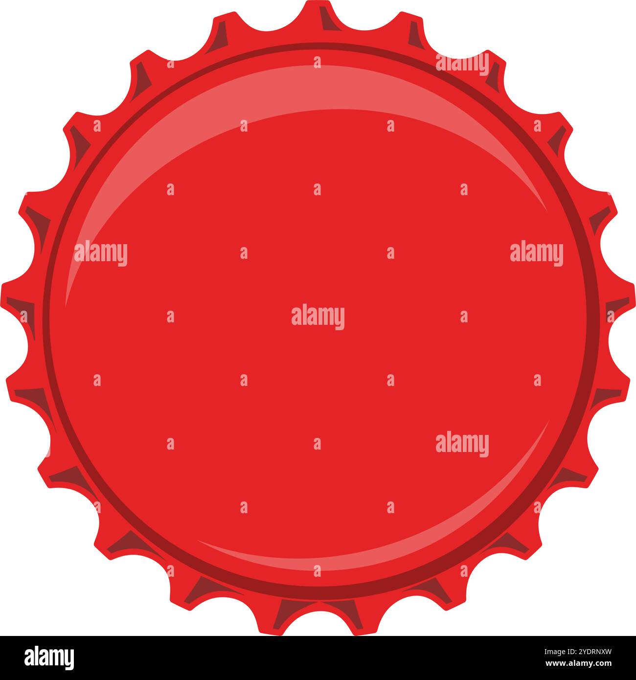 Bottle cap top view Stock Vector Images - Alamy