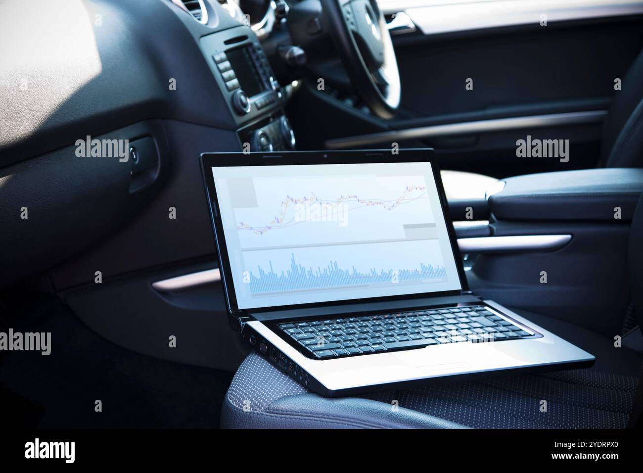 Graph on monitor hi-res stock photography and images - Alamy