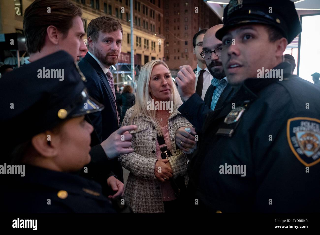 New York, USA. 27th Oct, 2024. After attending the Donald Trump rally ...