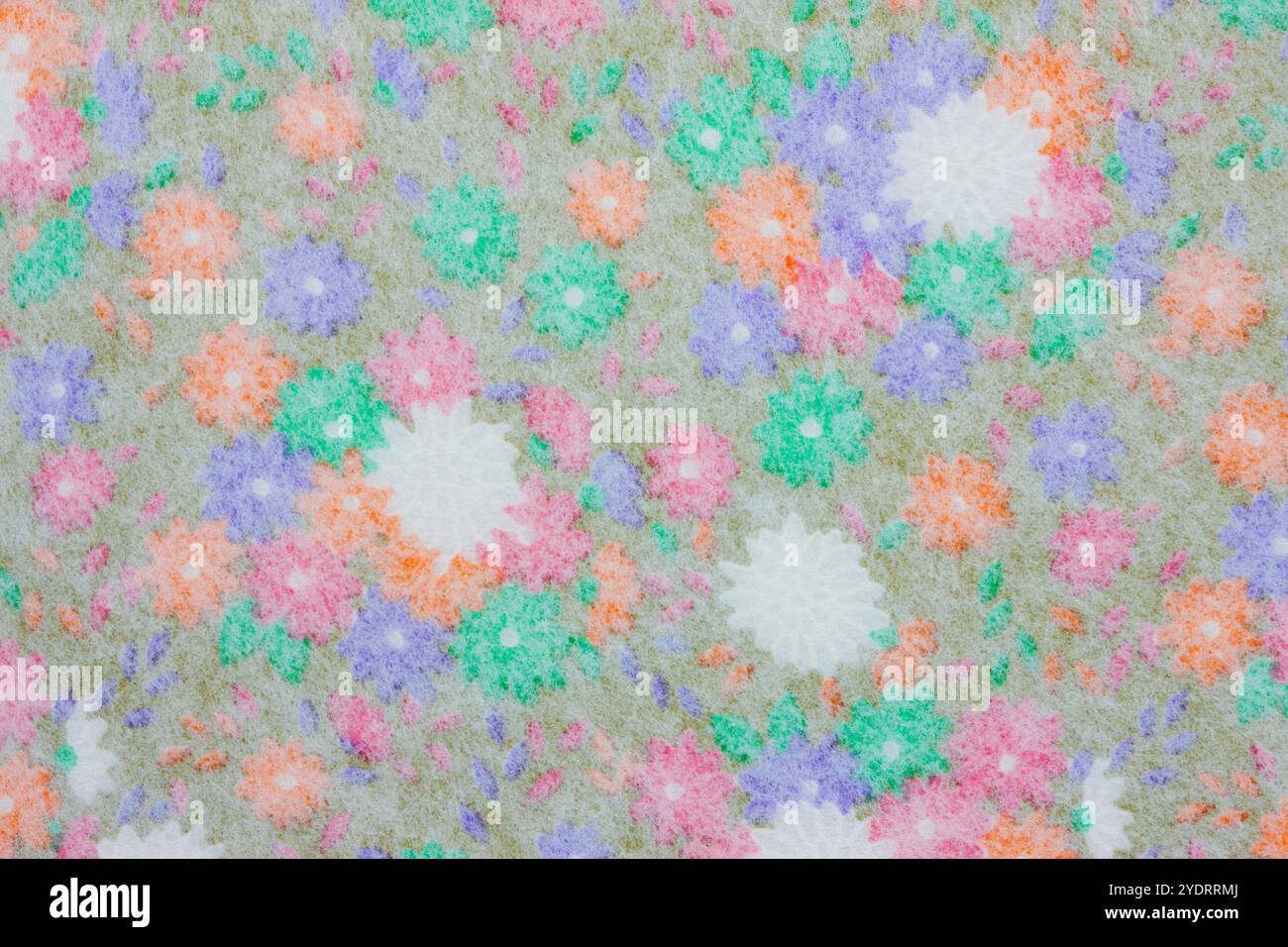 Flower-patterned Japanese paper Stock Photo - Alamy