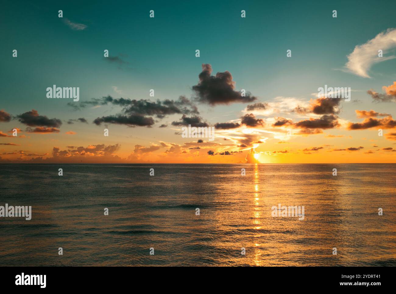 Sunset on sea background. Nature wallpaper with summer sea. Water sea ...