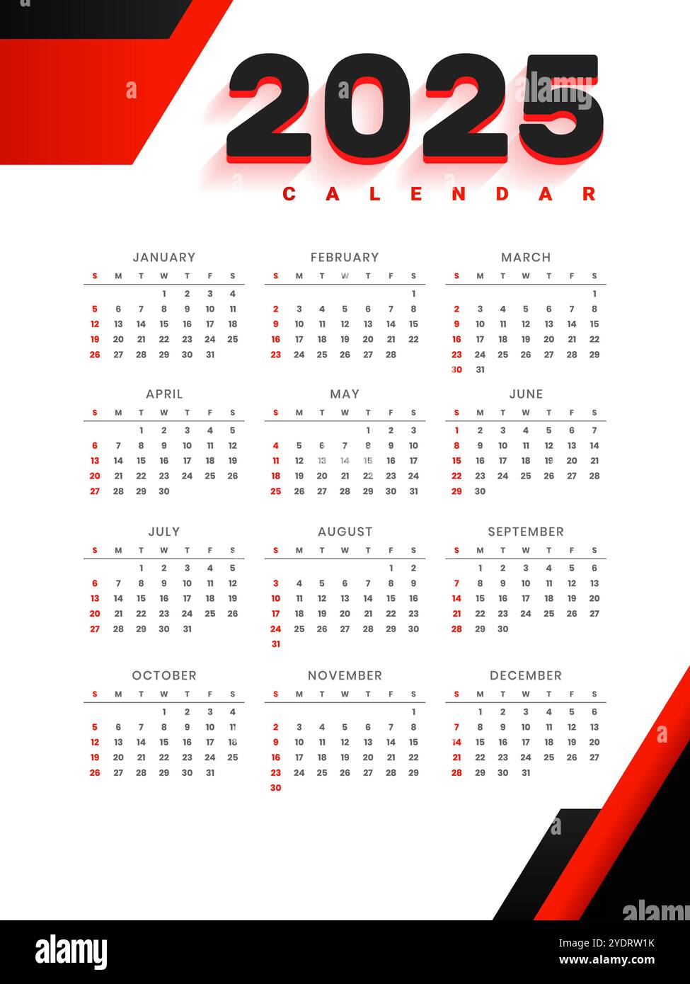 2026 full year calendar hi-res stock photography and images - Alamy