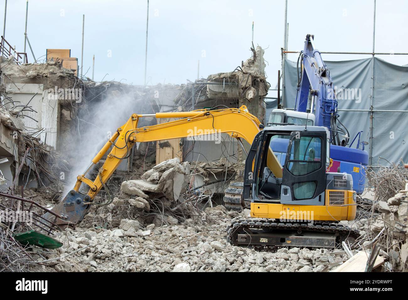 Building demolition site Stock Photo - Alamy