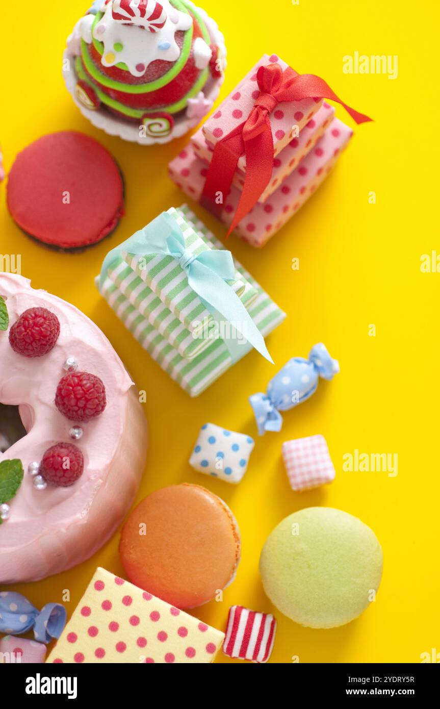 Colourful Sundries And Sweets Stock Photo - Alamy