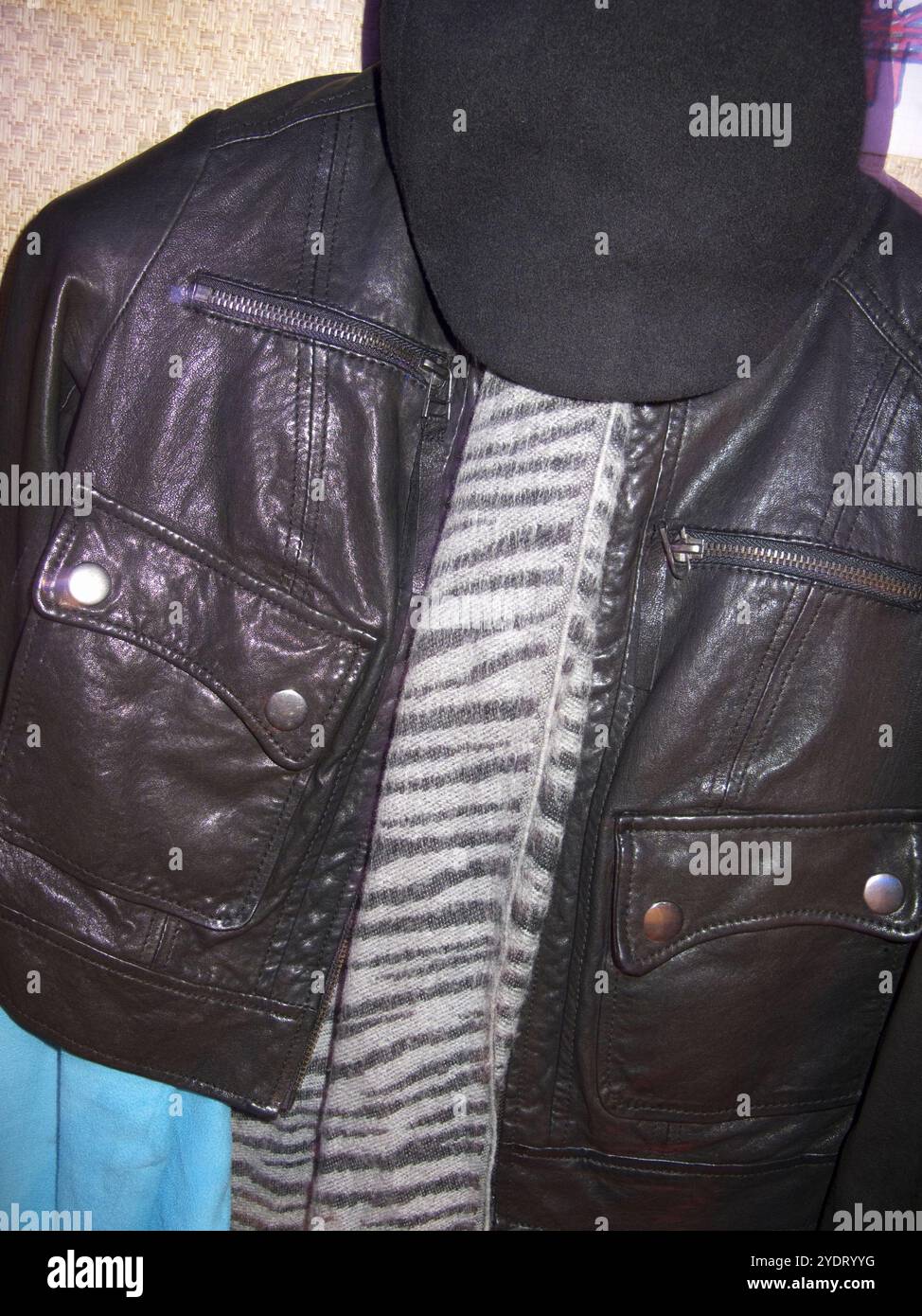 Leather jacket for men hi-res stock photography and images - Alamy