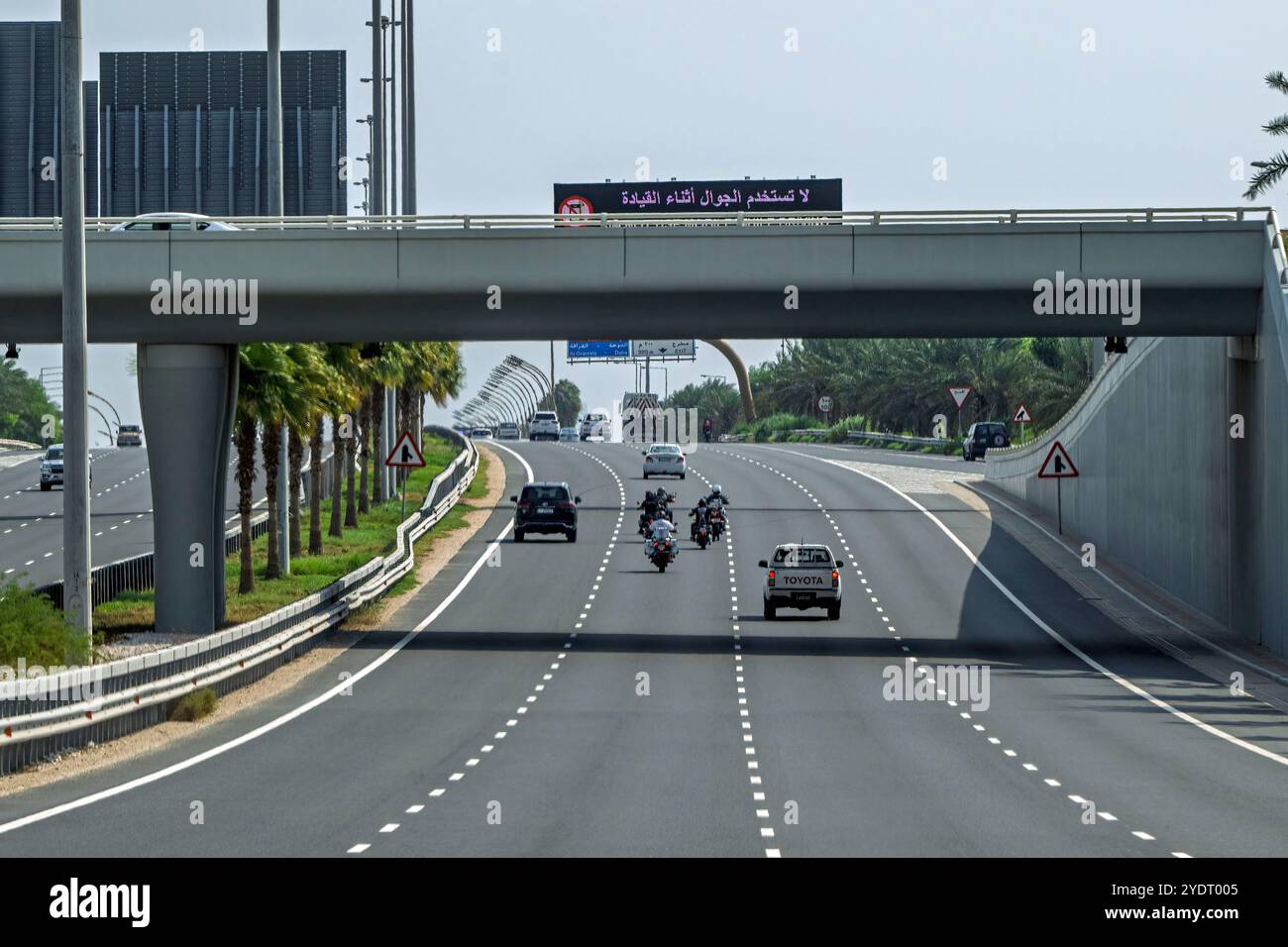 The Dukhan Highway in Qatar. Qatar Roads and Traffic Stock Photo - Alamy