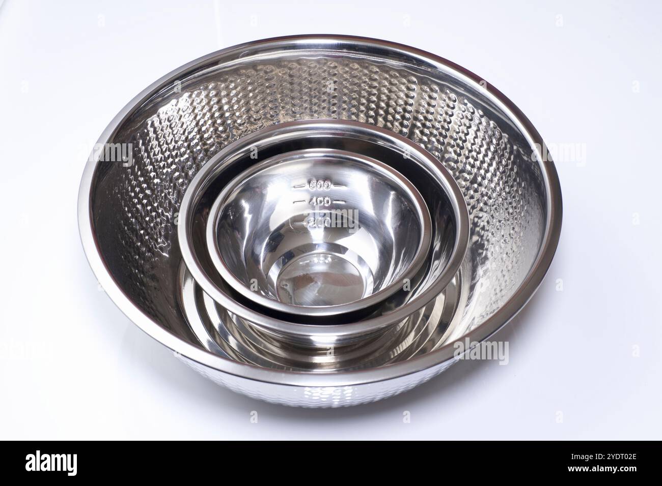 Stainless steel bowls Stock Photo - Alamy