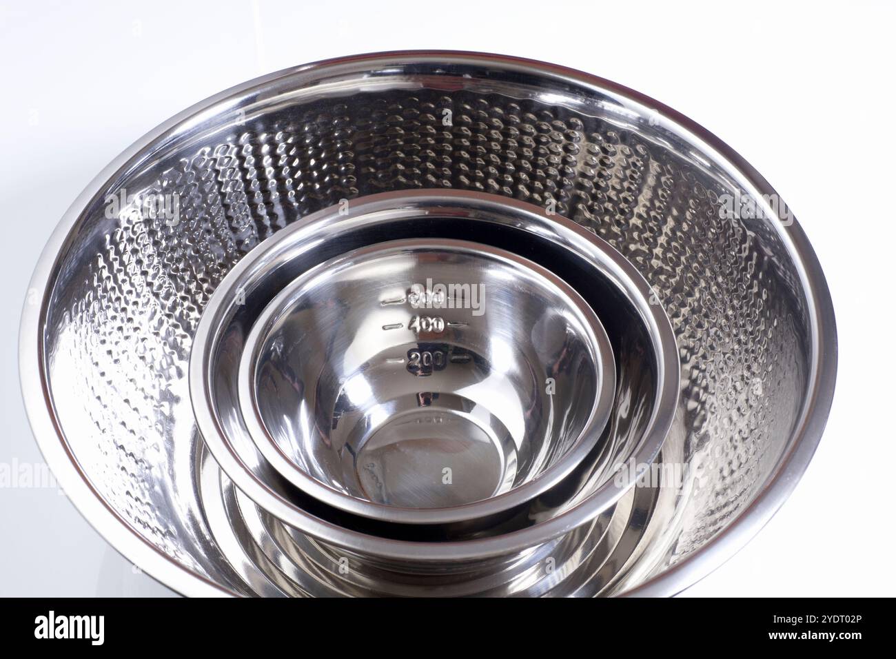 Stainless steel bowls Stock Photo - Alamy