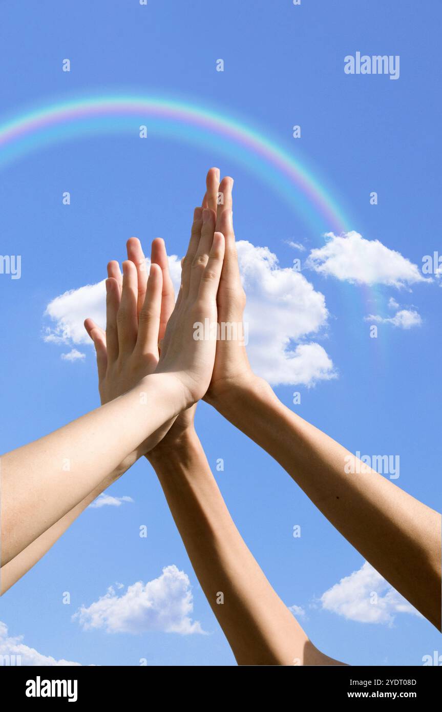 High handshake hi-res stock photography and images - Alamy