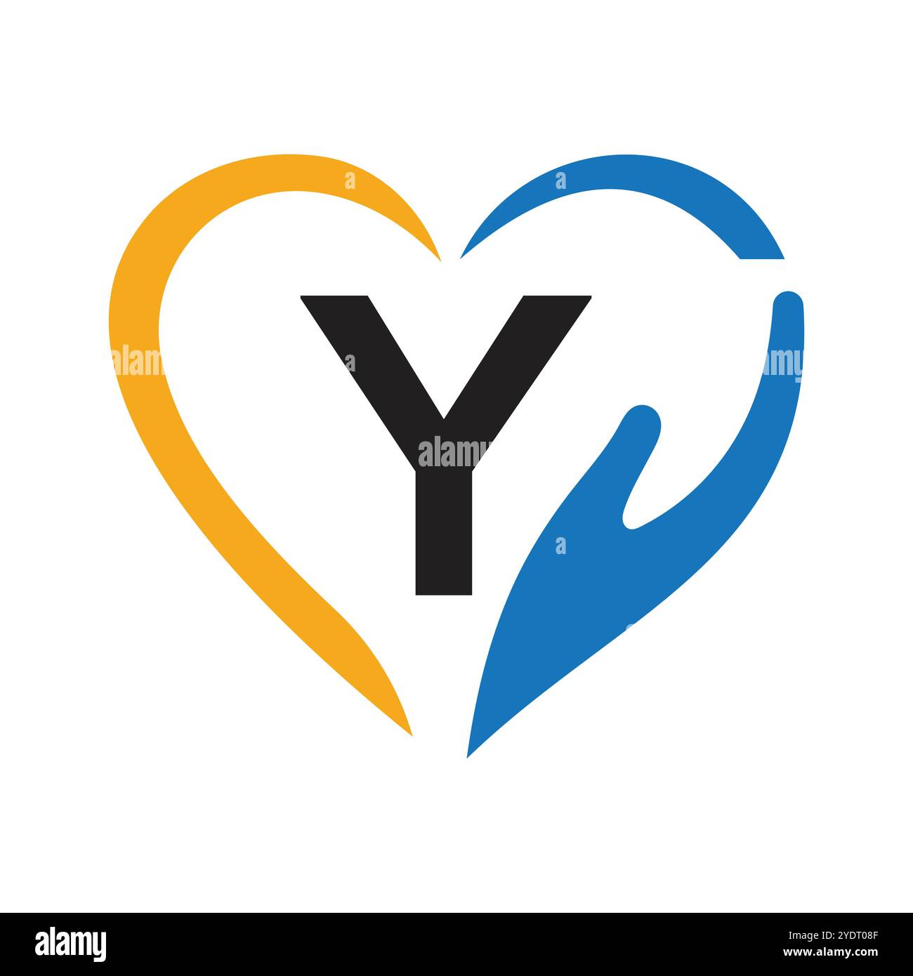 Letter Y Heart