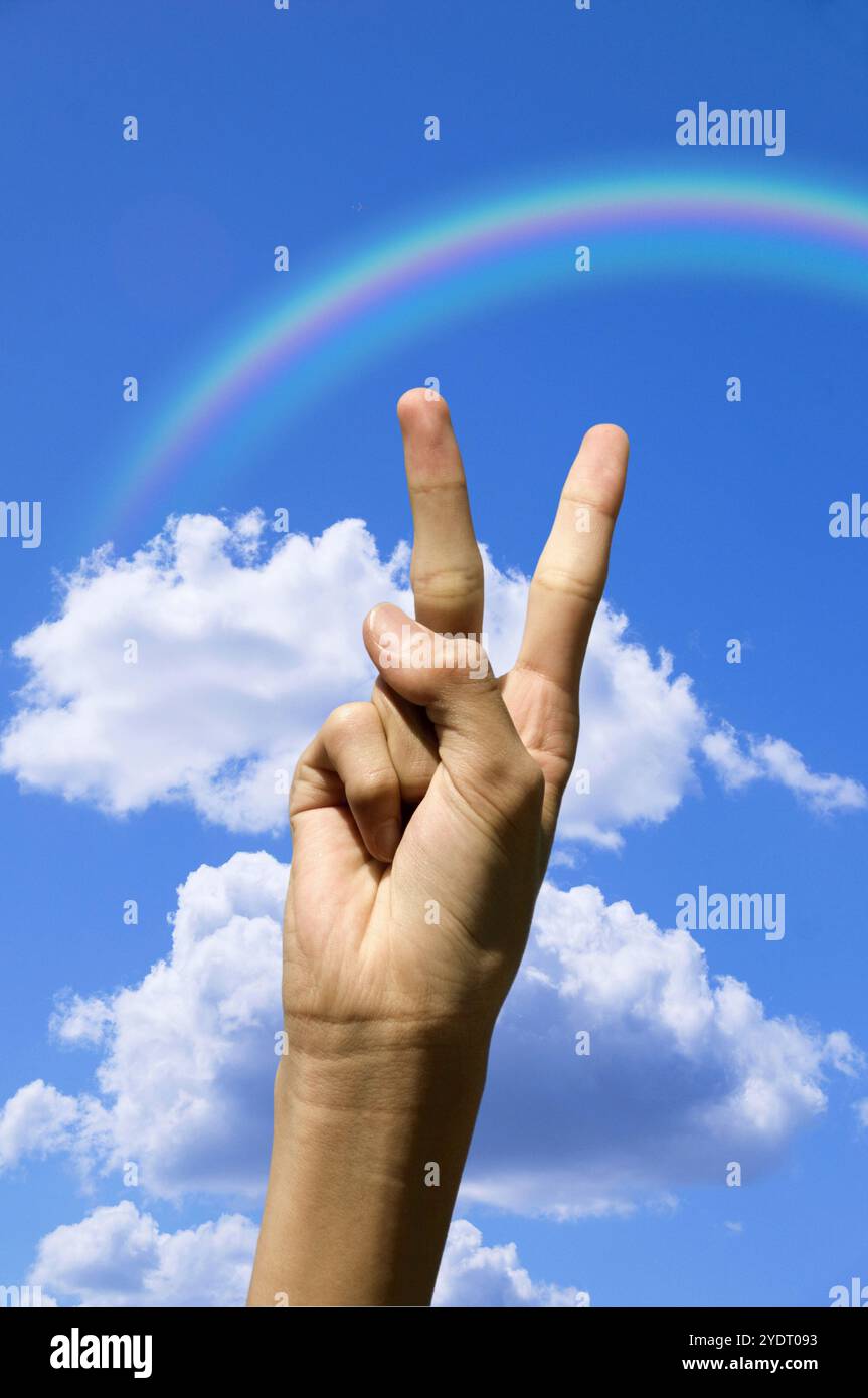 Rock peace sign hi-res stock photography and images - Alamy