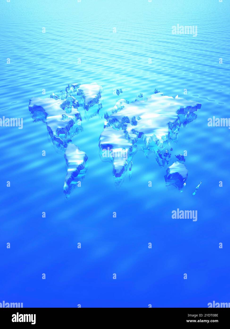 World map and water surfaces Stock Photo - Alamy