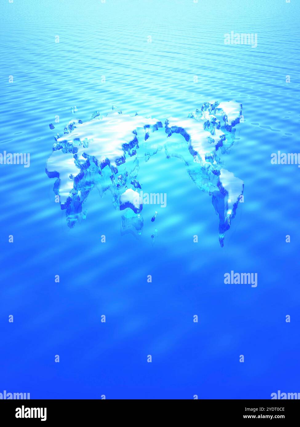 World map and water surfaces Stock Photo - Alamy
