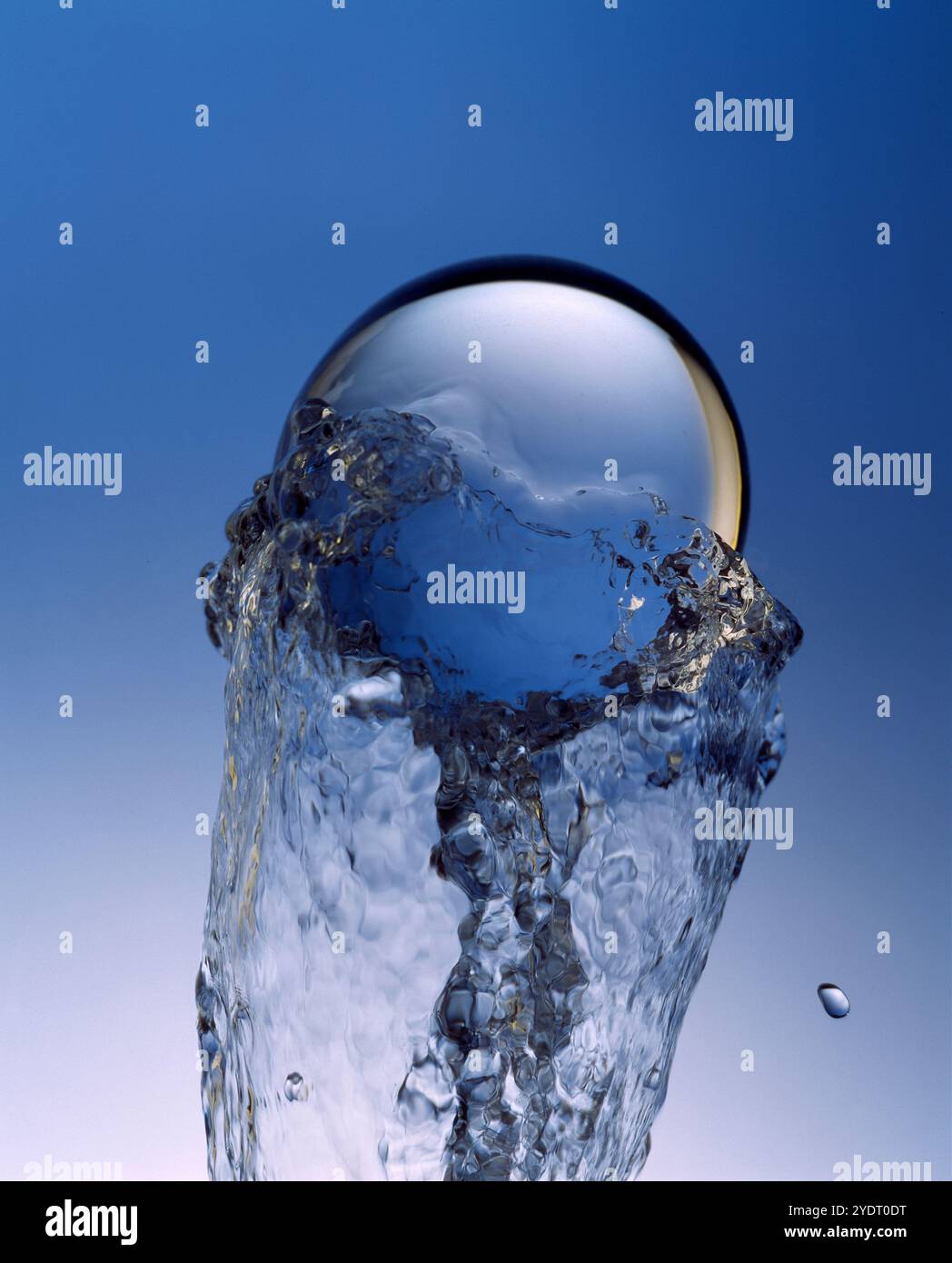 Acrylic ball and water Stock Photo - Alamy