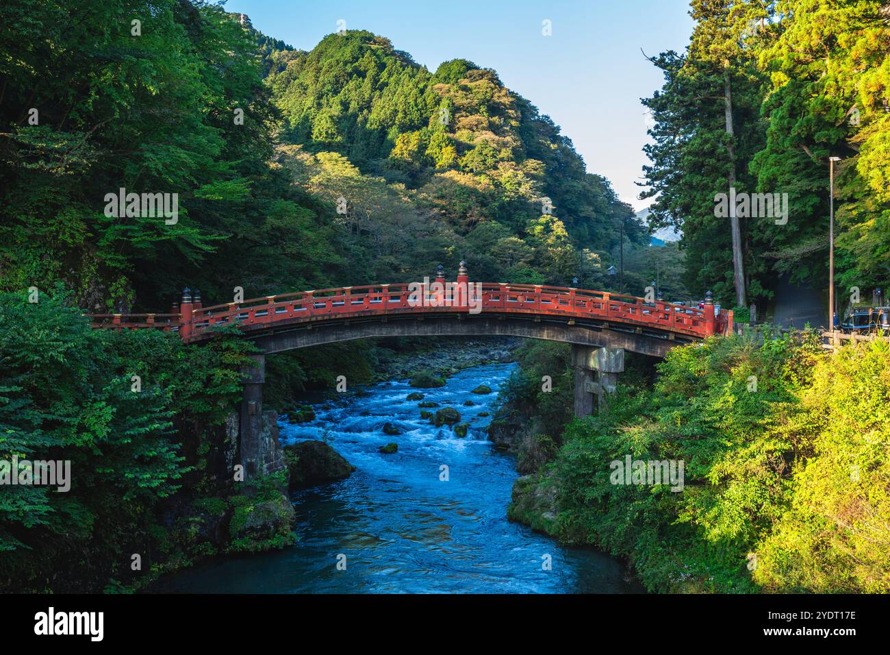 The Shinkyo Bridge at the entrance to Nikko shrines and temples in ...