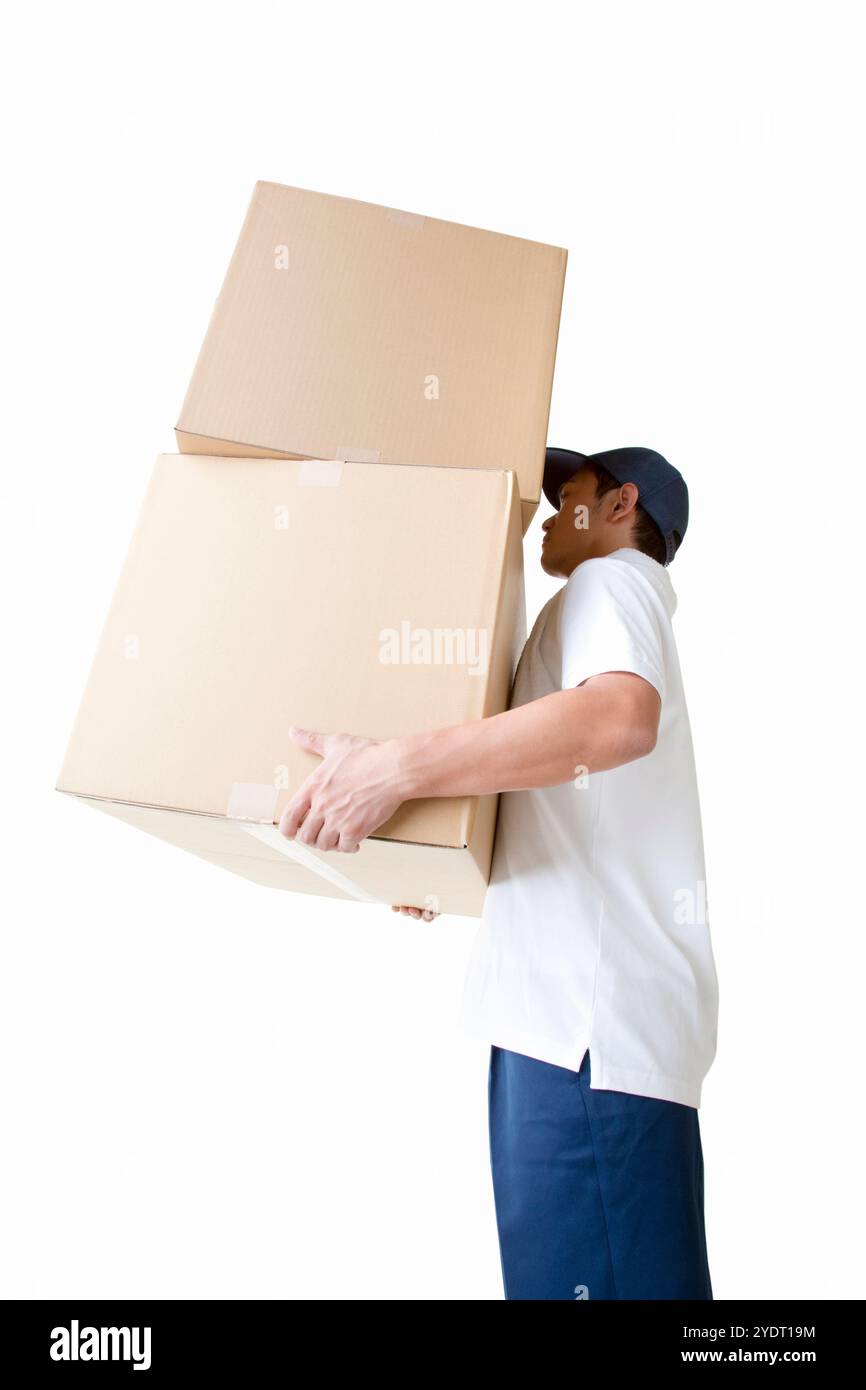 Worker in transport Stock Photo - Alamy