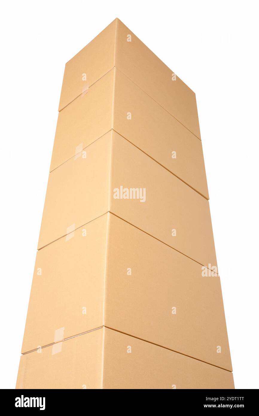 Stack of cardboard boxes Stock Photo - Alamy