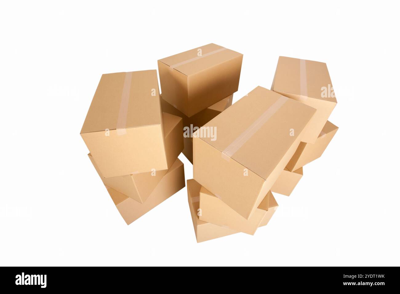 Stack of cardboard boxes Stock Photo - Alamy