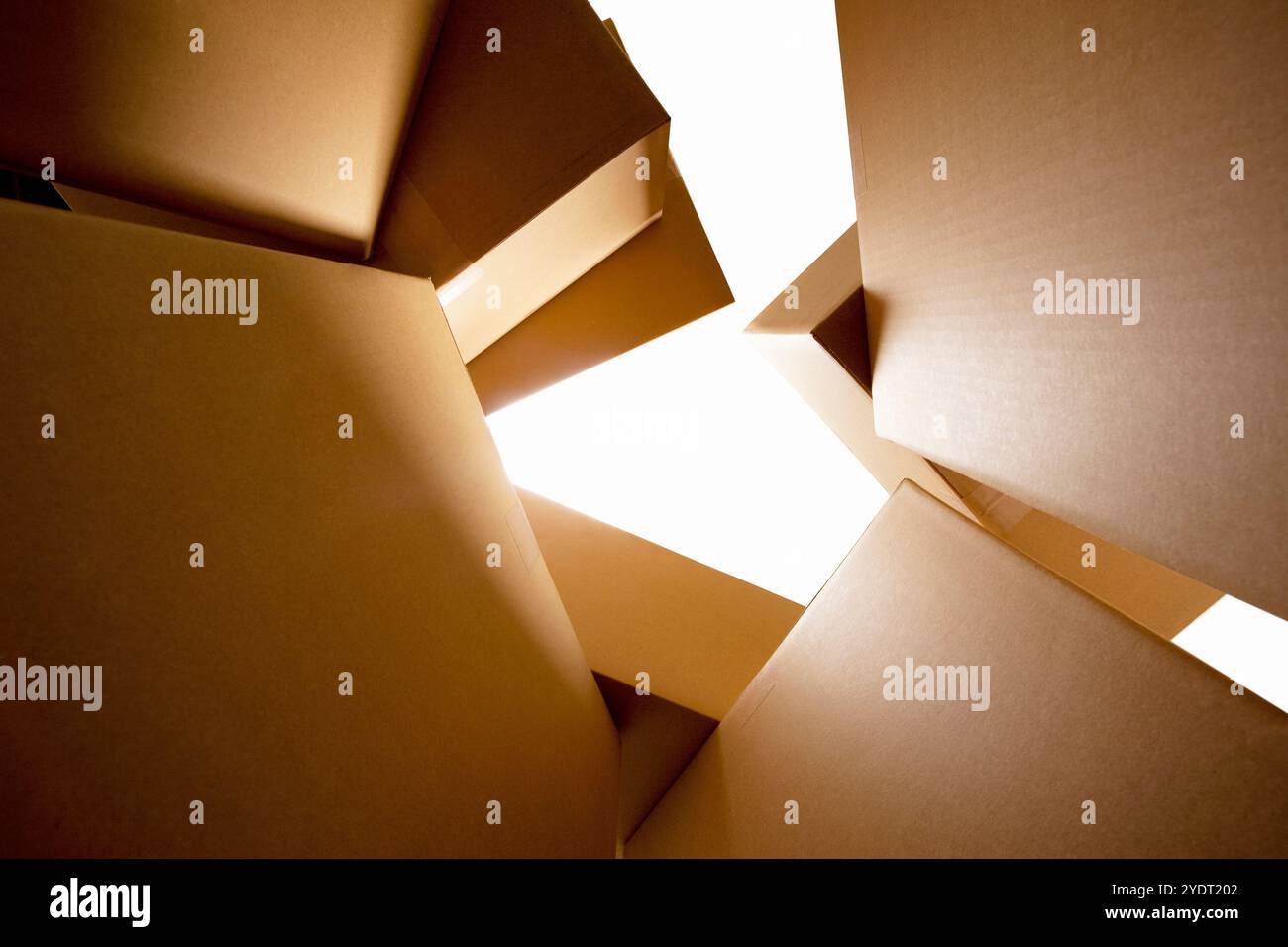 Stack of cardboard boxes Stock Photo - Alamy