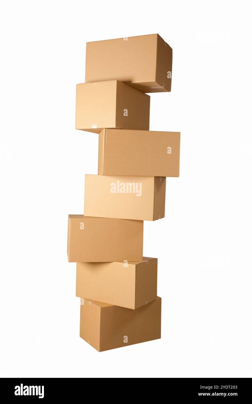 Stack of cardboard boxes Stock Photo - Alamy