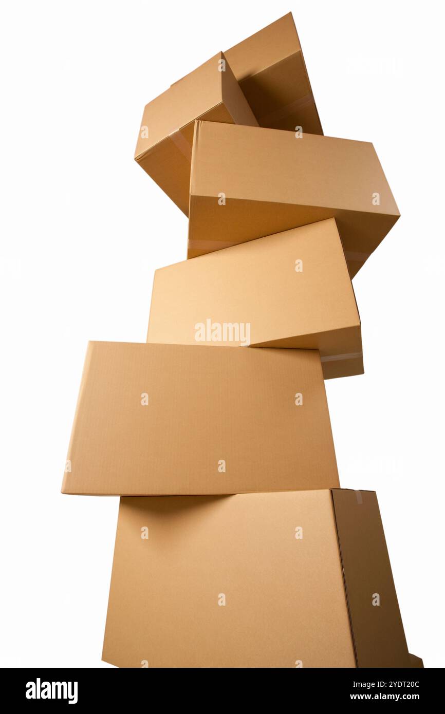 Cardboard boxes stack packing material hi-res stock photography and images - Alamy